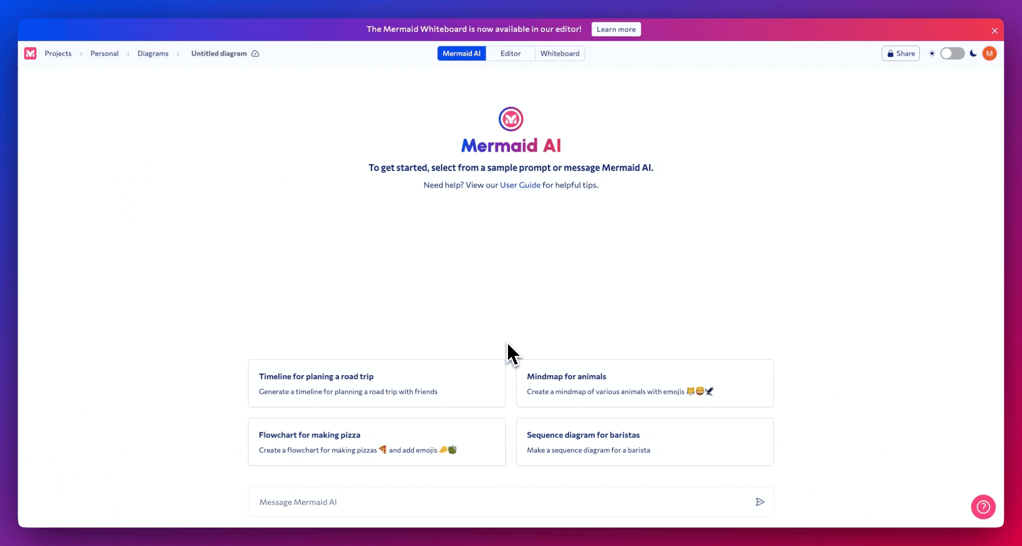 Mermaid Chart - Create complex, visual diagrams with text.